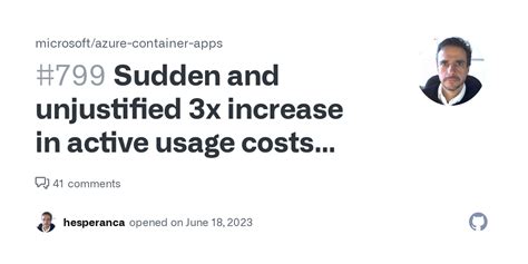 Sudden And Unjustified 3x Increase In Active Usage Costs From The 9th