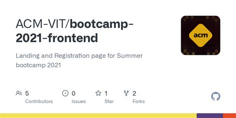 Github Acm Vitbootcamp 2021 Frontend Frontend For Summer Bootcamp 2021