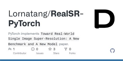 Github Lornatangrealsr Pytorch Pytorch Implements `toward Real World Single Image Super