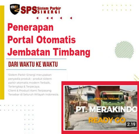 Portal Otomatis Pt Merakindo Romokalisari Gresik Sistem Parkir