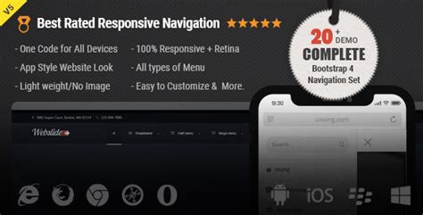 web slide responsive mega menu css html dropdown menu by