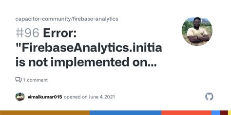 Error Itializefirebase Is Not Implemented On