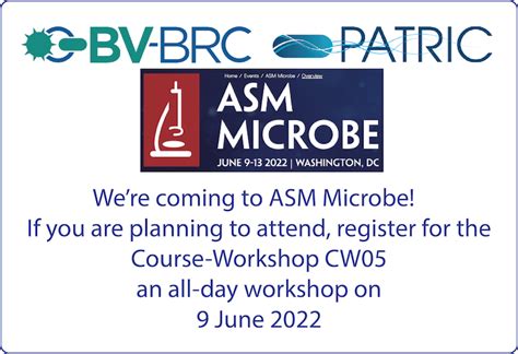 BV BRC PATRIC Workshop At ASM Microbe BV BRC
