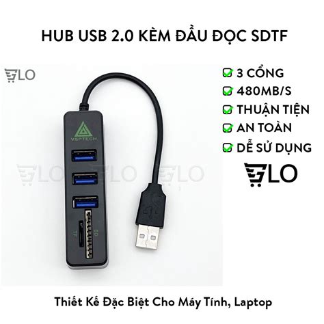Hub Usb G M C Ng Usb K M U C Th Nh Sd Tf Shopee Vi T Nam