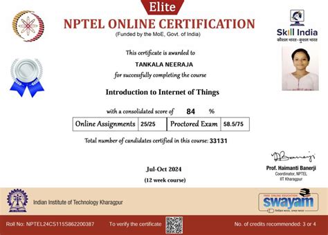 Neeraja Tankala On Linkedin Iot Nptel Continuouslearning Professionaldevelopment