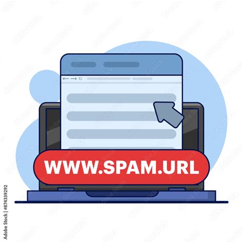 Concept Concept Do Not Click On Spam Urls Suspicious And Dangerous Hyperlinks Modern Graphic