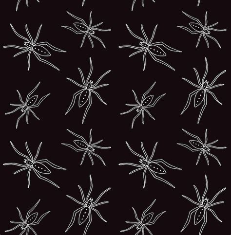 Premium Vector Vector Seamless Pattern Of Spider And Web