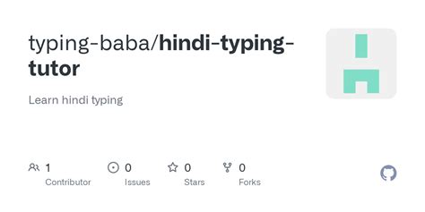 Github Typing Babahindi Typing Tutor Learn Hindi Typing