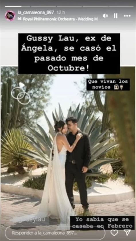 ¡ay Amor Gussy Lau Ex De Ángela Aguilar También Se Casó Filtran