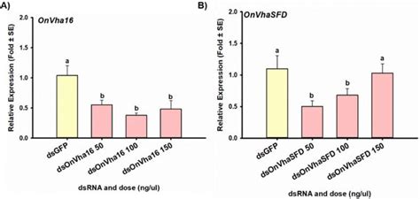 Rnai Efficiency Of Two Alternative Target Genes In Ecb Midgut Tissue