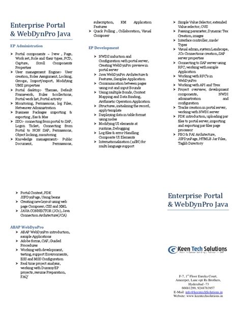 Enterprise Portal And Webdynpro Java Guide Pdf Java Programming