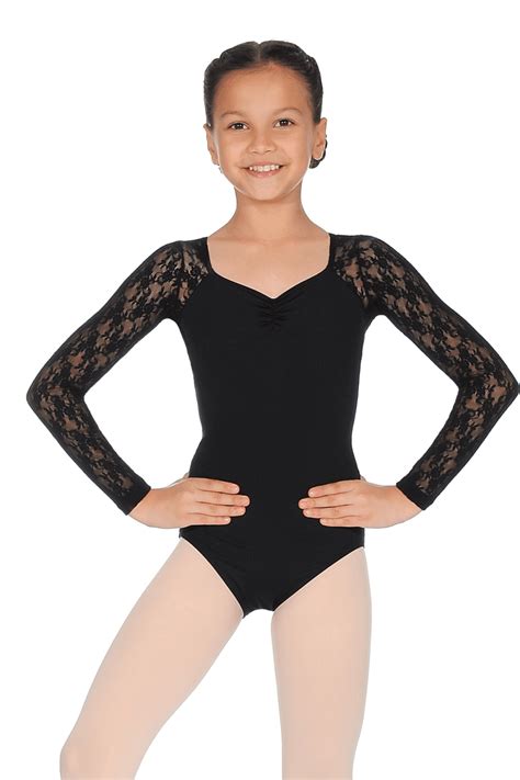 Intermezzo Stretch Lace Gymnastics Leotard Long Sleeve I 31287