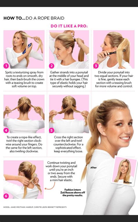 How To Do Rope Braid Braids Beauty Hacks Rope Braid