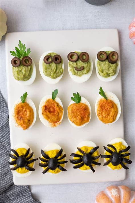 Scary Cute Halloween Deviled Egg Recipe