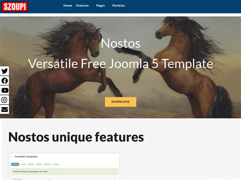 Free Joomla 5 Template Nostos By Szoupi Responsive Versatile And Easy To Use Szoupi Web