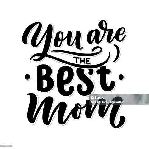 어머니의 날 기프트 카드에 대 한 문자입니다 빈티지 타이포 그래피 어떤 목적을 위한 훌륭한 디자인 현대 서 예 배너 템플릿입니다 축 하 견적 필기 텍스트 엽서 벡터 일러스트