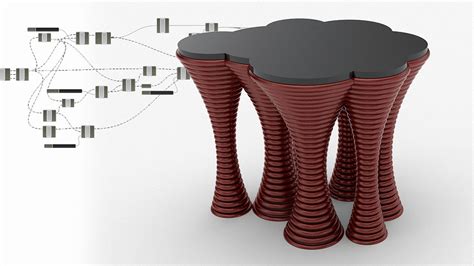Parametric Table Design Grasshopper Rhino Files Download Architutors