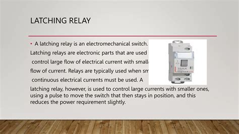 Latching Relays 20in052pptx