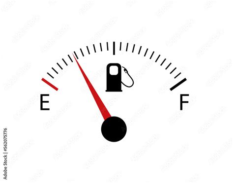 Fuel Indicators Gas Meter Gauge Fuel Vector Tank Full Icon Car Dial