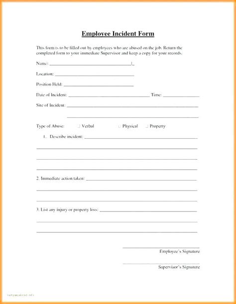 Ohs Incident Report Template Free 3 Professional Templates