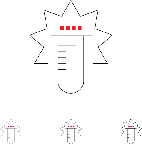 tube test medical lab bold and thin black line icon set 13140747 vector art at vecteezy