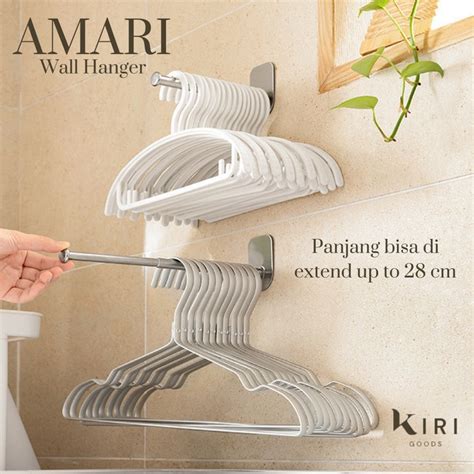 Jual 《kiri》amari Gantungan Baju Cantolan Bracket Hook Tembok Bisa