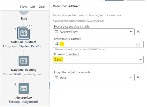 how to get yesterday date in a2019 community