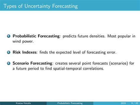 Probabilistic Forecasting How And Why Pdf