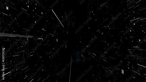 Futuristic Tech Background AI And Big Data Animation With Digital