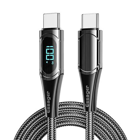 Cablu Usb Type C La Type C Essager Cm Cu Afi Aj Led W