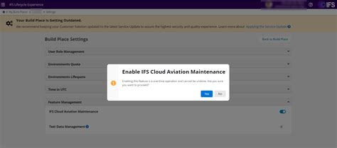 Icam For Build Place Customer Onboarding Ale Documentation For Ifs Cloud