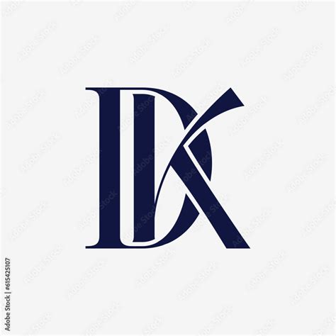Dk Initials Monogram Concept Logo Design Of Letters D And K Stock Vector Adobe Stock