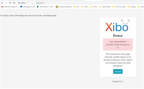 Adfs Connexion Error Cms Installation Xibo Community