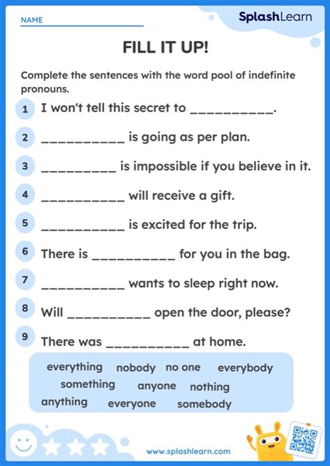 Grammar Worksheets Free And Printable Splashlearn