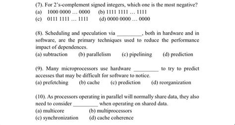 Solved For S Complement Signed Integers Which One Is Chegg