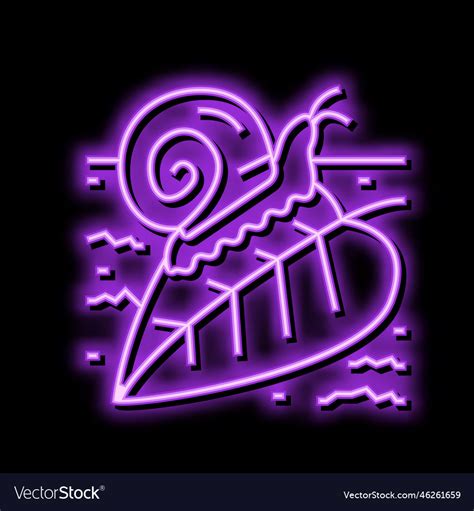 Nature Spring Neon Glow Icon Royalty Free Vector Image