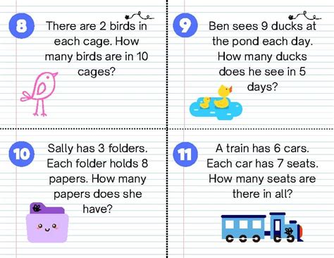 Multiplication Word Problem Task Cards By Bees Books And Brainpower