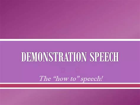 Ppt Demonstration Speech Powerpoint Presentation Free Download Id