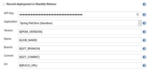 Stackify Deployment Recorder Jenkins Plugin