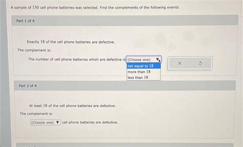 Solved A Sample Of 150 Cell Phone Batteries Was Selected