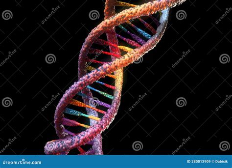 Dna Strand Helix Molecular Structure Generative Ai Stock Illustration Illustration Of Genome
