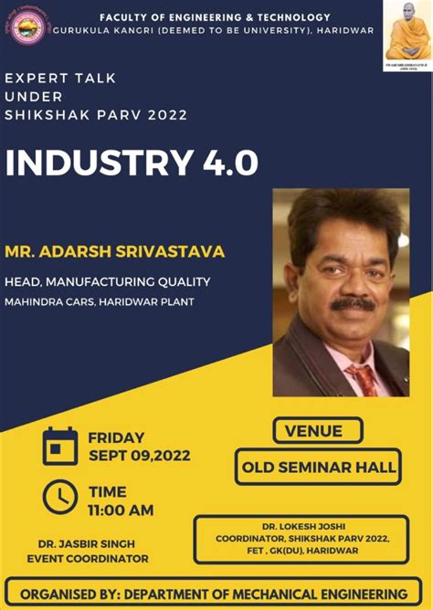 sanjeev lambha on linkedin expert talk on industry 4 0 by head manufacturing quality mahindra