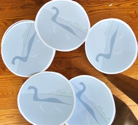 Nessie Sticker Lock Ness Monster Vinyl Sticker Cryptidcore Sticker Cryptid Etsy