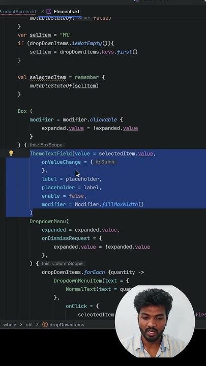 Drop Down Menu In Jetpack Compose Androidappdevelopment Android