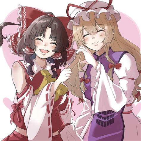 Reimu X Yukari R Touhou Yuri