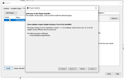 Registry Module Will Not Install Issue 4457 Sleuthkit Autopsy GitHub