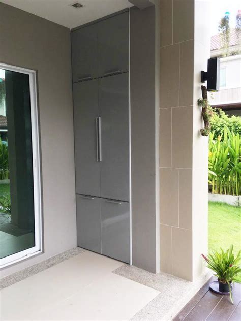 ตู้วางรองเท้ากันน้ำ ตู้เก็บของบิ้วอิน ตู้รองเท้า By Alucab