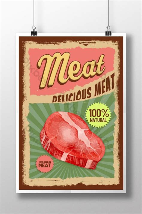 고기 음식 미식가 포스터 디자인 Psd 무료 다운로드 Pikbest