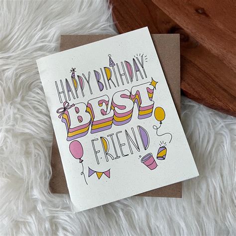 Easy Birthday Card Ideas For Best Friend