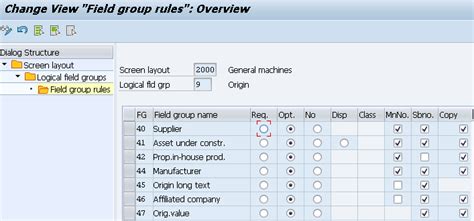 Define Screen Layout For Asset Master Data Salr87009044